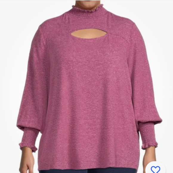 Terra & Sky | Tops | Terra And Sky Womens Plus Size Dark Raspberry Pink ...